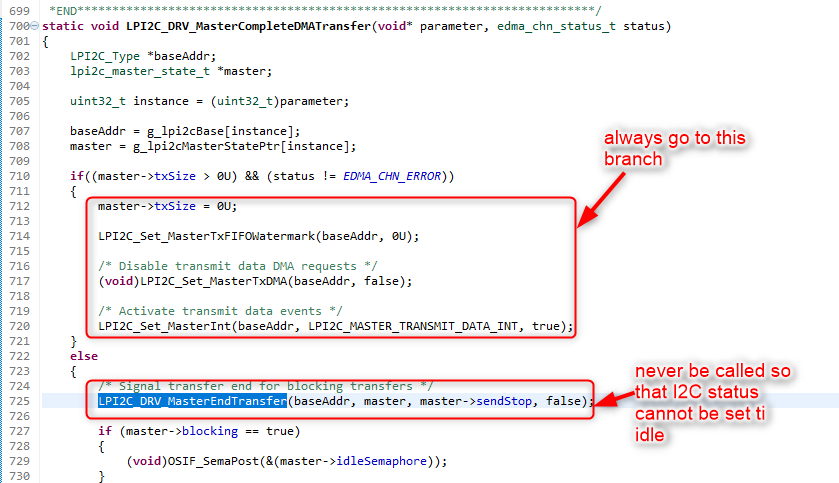 How to configure I2C master with eDMA channel with S32K144? - NXP Community