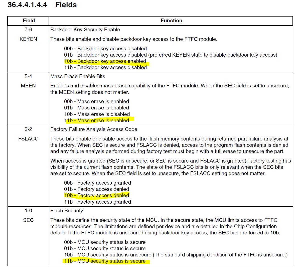 S32K148 cant change FSEC byte - NXP Community