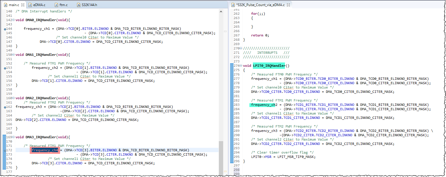 Solved: S32k144 DMA Pulse Counting Interrupt - NXP Community