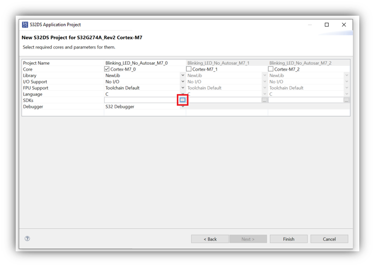 HOWTO: Create a Blinking LED application project for S32G using S32 RTD No AUTOSAR - NXP Community