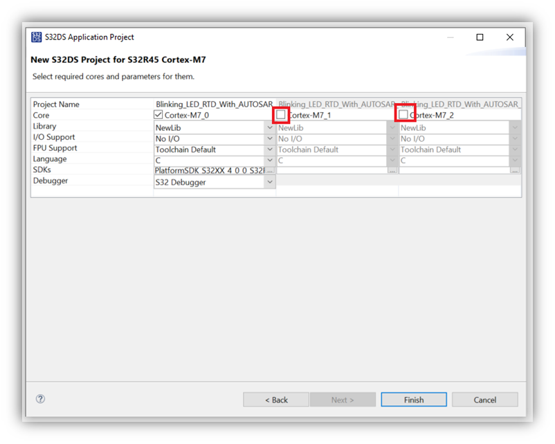HOWTO: Create a Blinking LED application project for S32R45 using S32 RTD AUTOSAR - NXP Community
