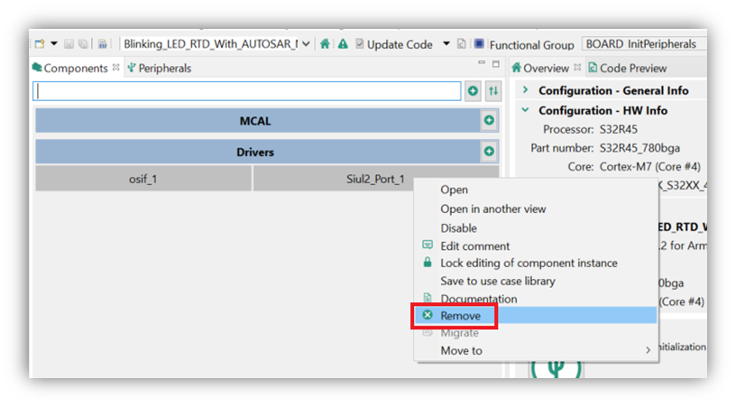 HOWTO: Create a Blinking LED application project for S32R45 using S32 ...