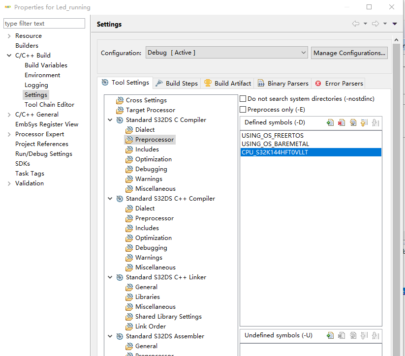 Solved: In "S32 Design Studio for ARM" add FreeRTOS ,then compile ...