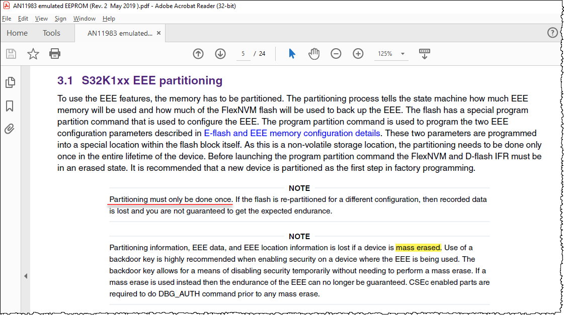 S32K144 EEPROM partition error - NXP Community