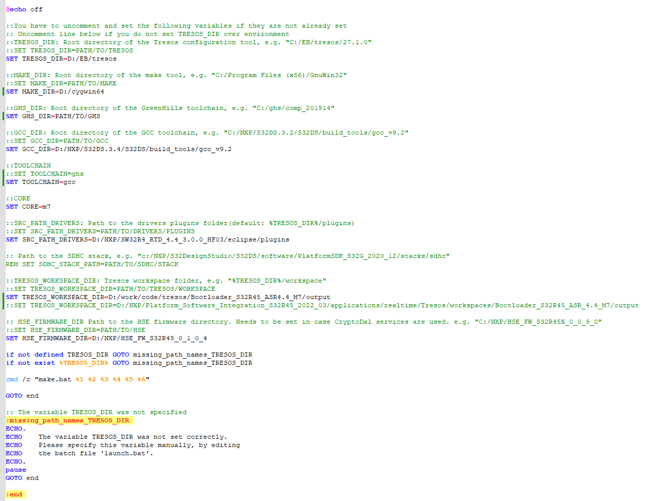 Solved: build the Bootloader for S32R45 failed - NXP Community