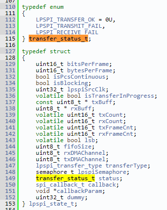 Solved: s32k116 flexio spi & lpspi error callback - NXP Community