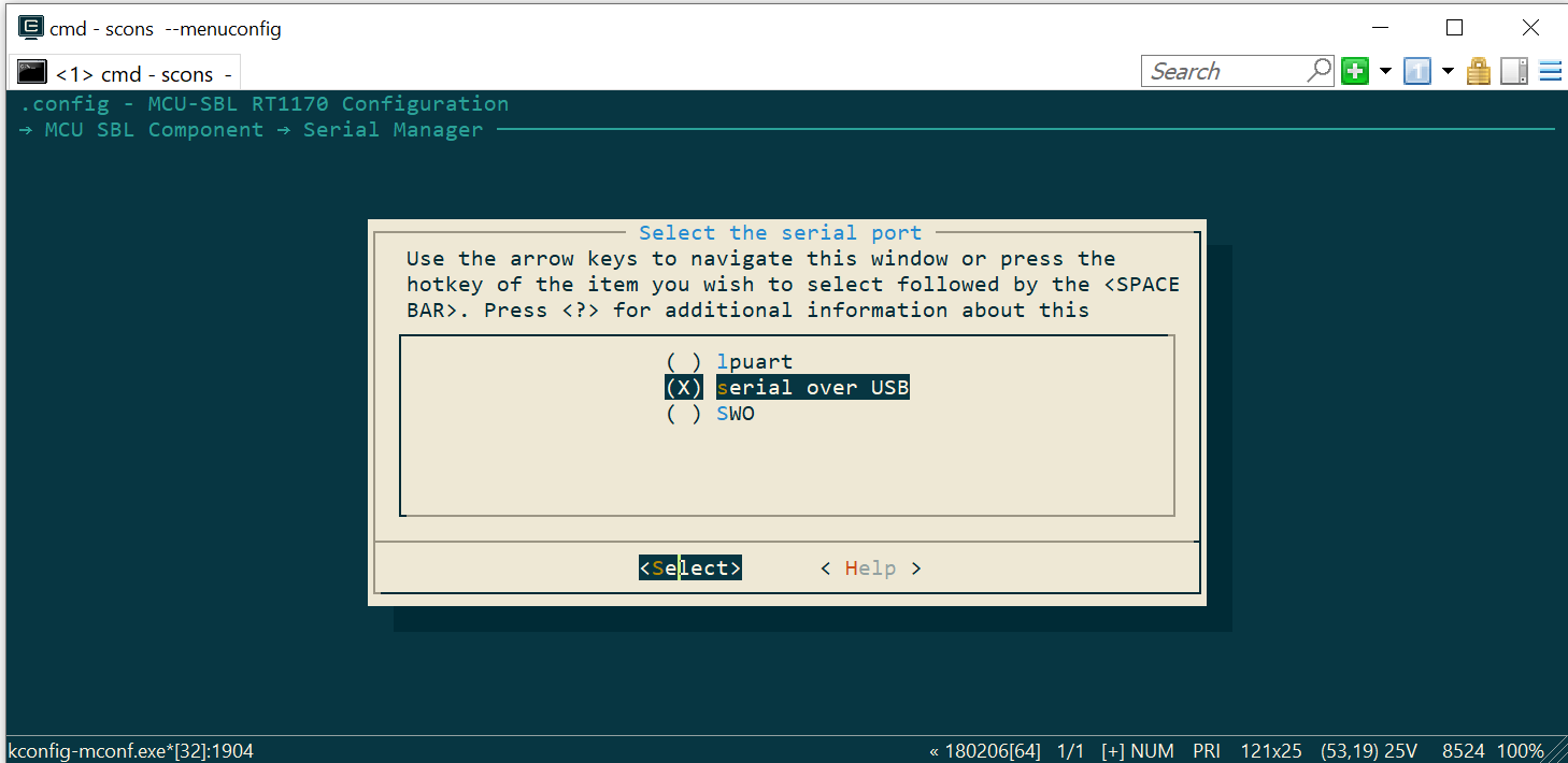 RT1170 SBL scons build fails when using USB serial manager - NXP Community