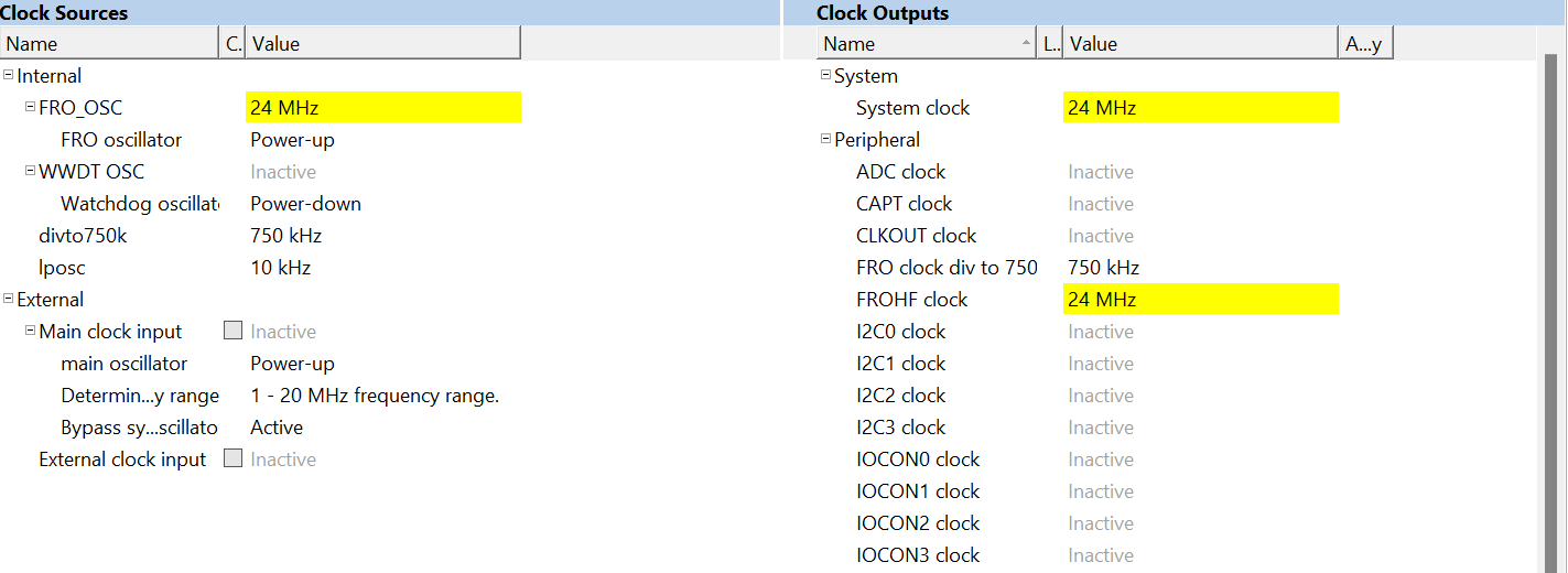How to set the system clock frequency through registers in LPC845brk ...