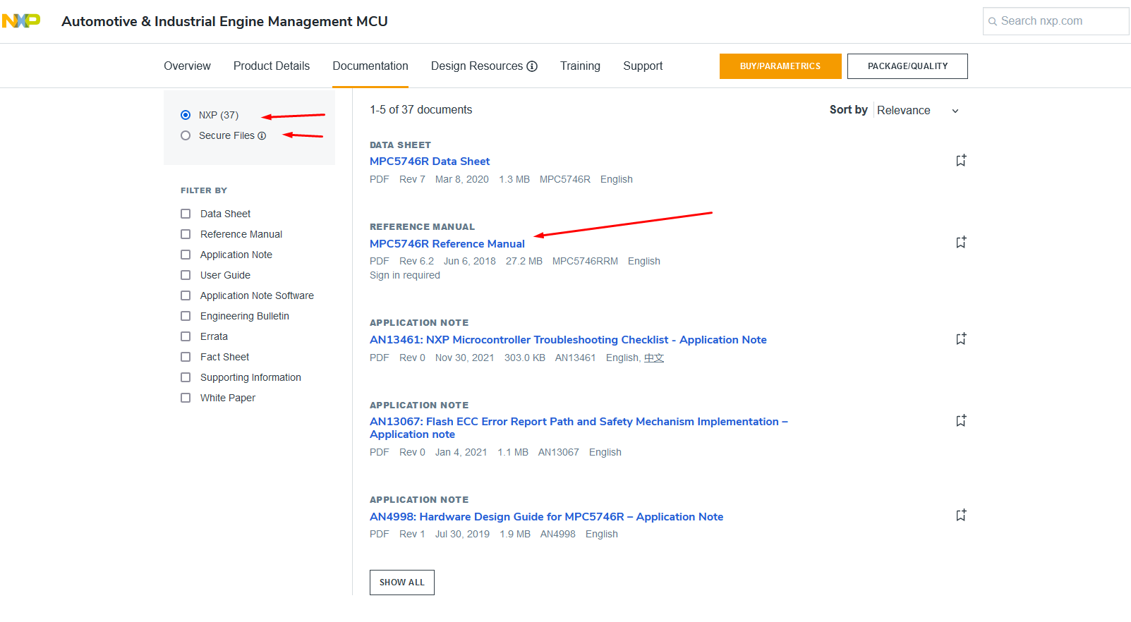 Need the hardware and register explanation ducument of MPC5746R - NXP Community