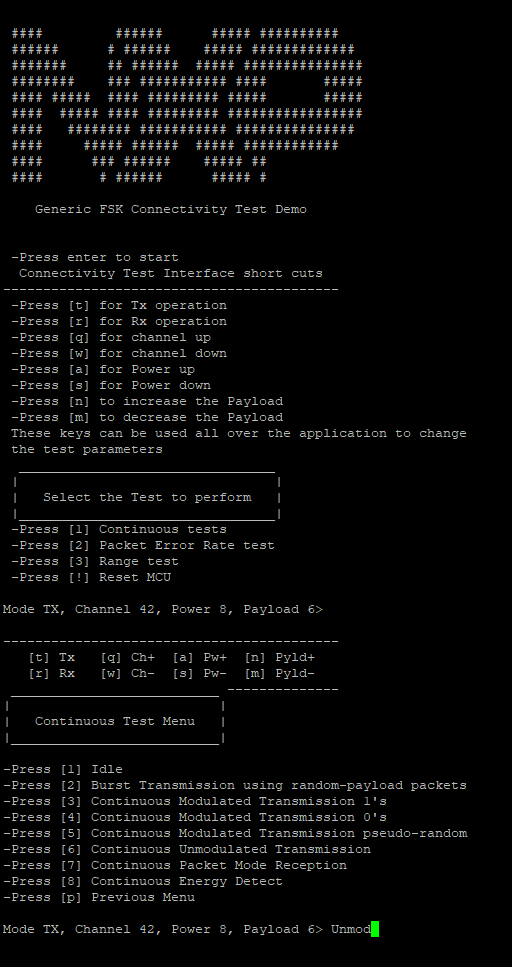 Solved: MKW41： How to do single carrier frequency test - NXP Community