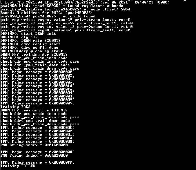 Solved: iMX8MPlus + DDR4 stuck at wait_ddrphy_training_complete() - NXP Community
