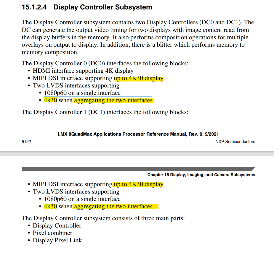 iMX8 max resulution for two display outputs - NXP Community