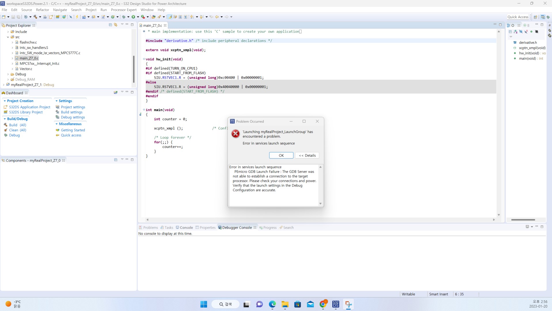 Solved: Warning: Device is not detected or may be censored (MPC5777c) - NXP Community