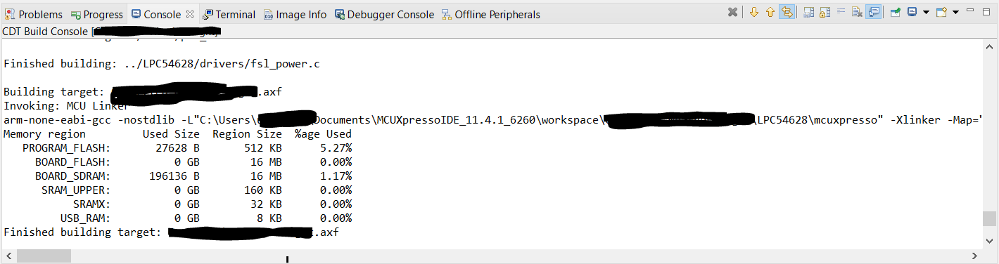 Debugging problems when changing RAM order/size (LPCXpresso 54628) - NXP Community
