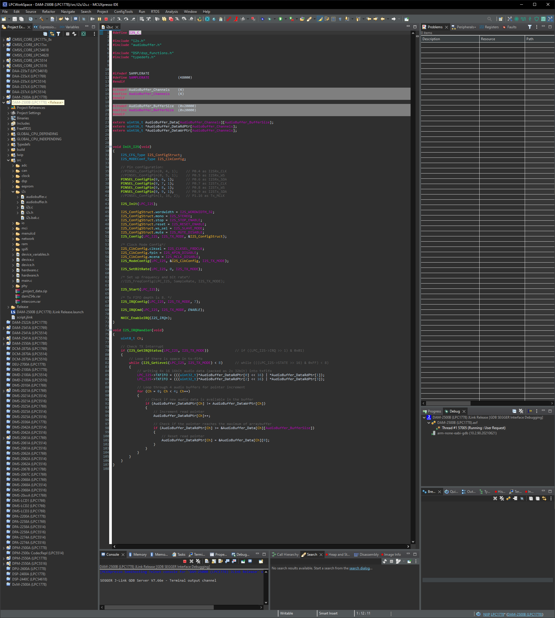 LPC1778 I2S port in slave mode - NXP Community