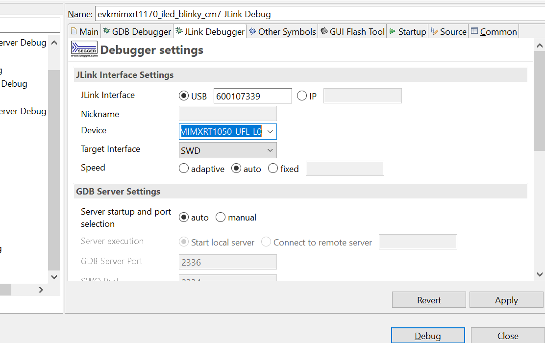 Solved: How to select QSPI flash for RT1050 in MCUXpresso IDE v11.7.0 and J-Link v7.84a? - NXP ...