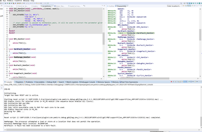 processor attempted a load or store at a location that does not permit ...