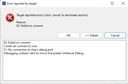 FRDM-K32L2B3 unable to connect to debug port - NXP Community