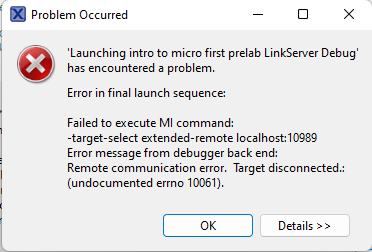 FRDM-K32L2B3 unable to connect to debug port - NXP Community