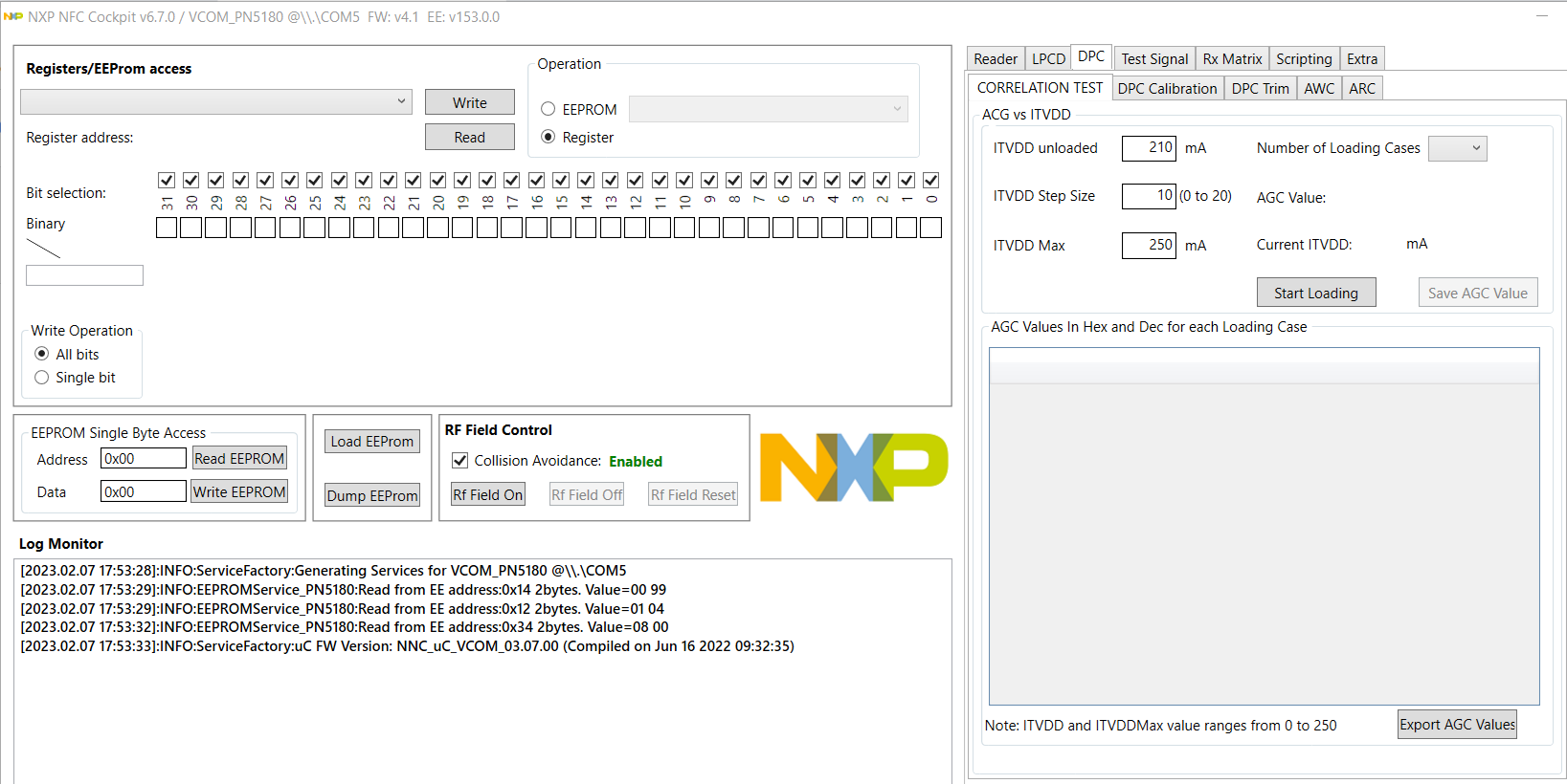 RF Power output PN5180 - NXP Community