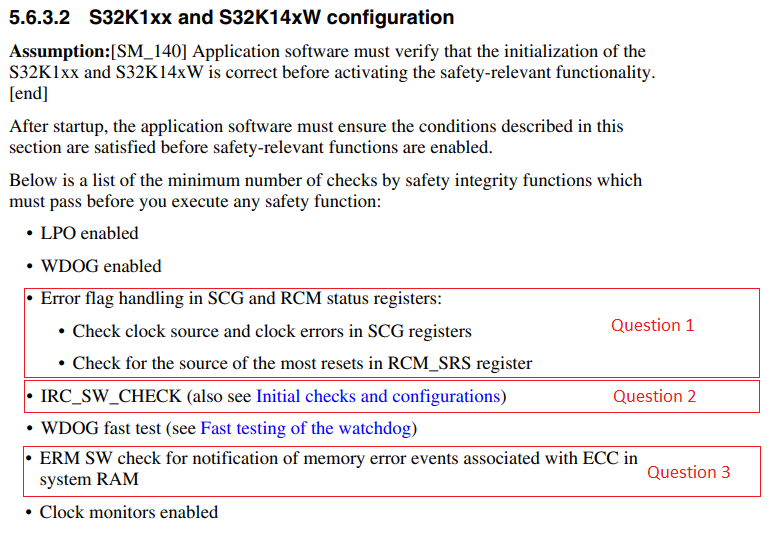 Solved: S32K118 - Safety Manual "S32K1xx and S32K14xW configuration" requirement - NXP Community