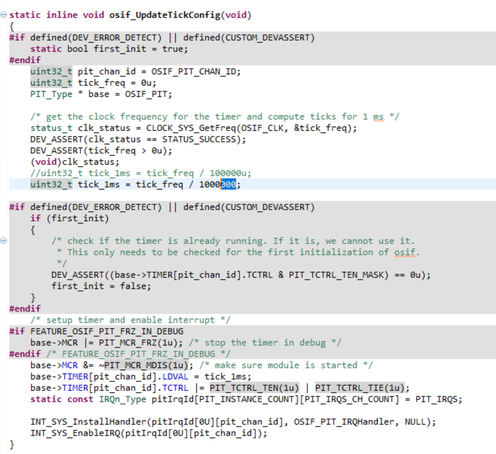Solved: how to set systick to get microsecond(us) delay in use s32k144 - NXP Community