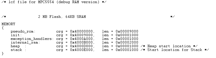 Modifying the lcf link file will cause the BIN file size to change - NXP Community