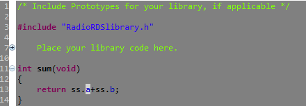 How use an struct variable in app project and library project - NXP Community
