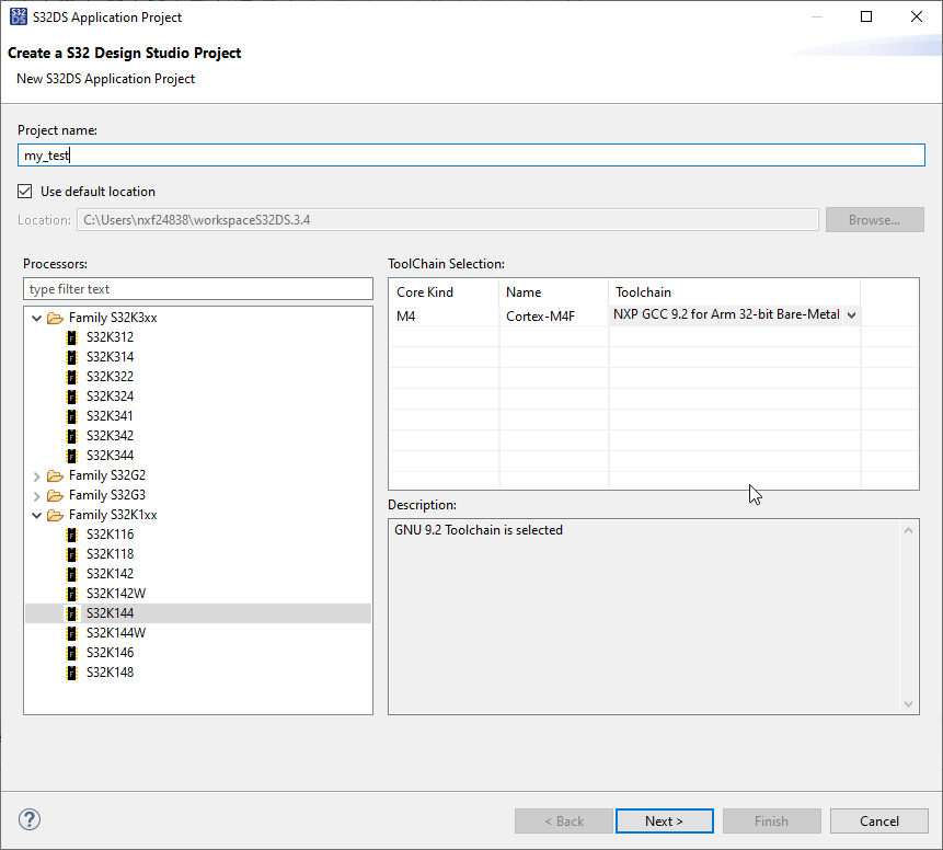 Solved: Can not new a s32k144 project with sdk s32k1 RTD AUTOSAR 4.4 Version 1.0.1 - NXP Community