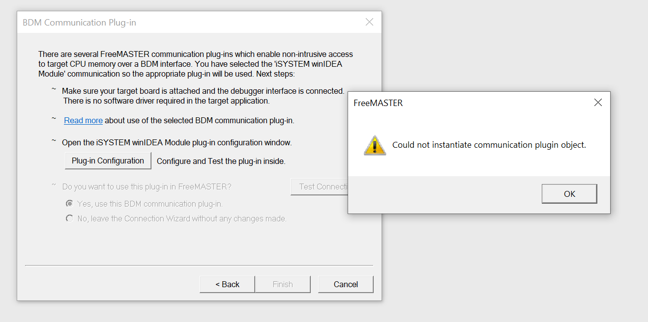 FreeMaster not connecting to Sk32K3xx board via iSystems - NXP Community