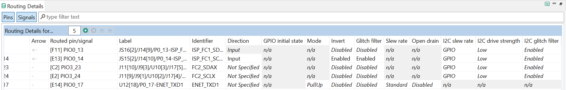 UM10912 LPC546xx I/O pin configuration (IOCON) P0[13 to 14] D or I type ...