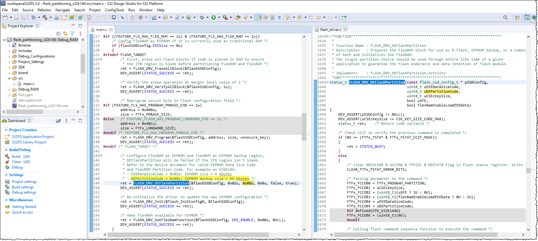 Re: How to use NVM and EEPROM partition in S32k146? - NXP Community