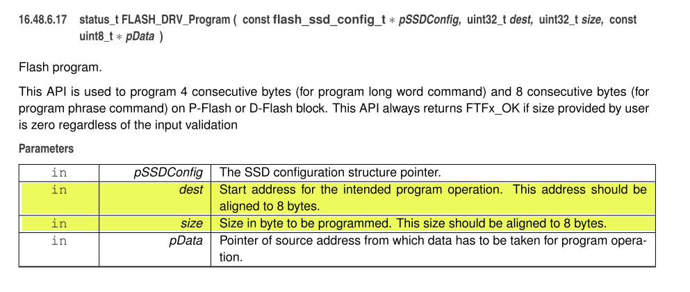 How do fill all bytes of memory with datas on S32K148 - NXP Community