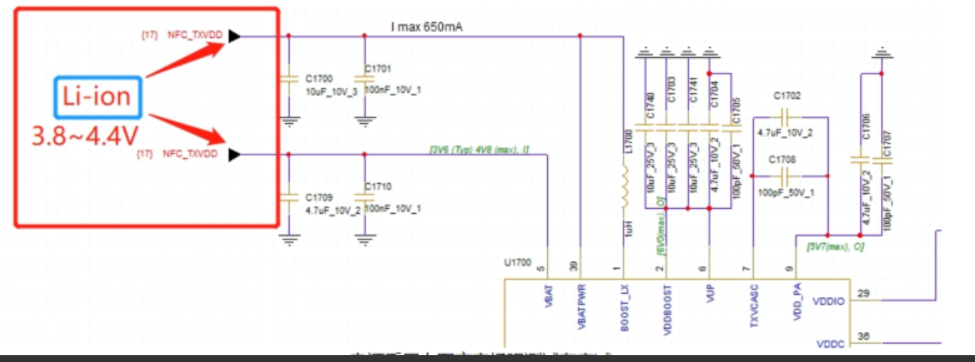 PN5190 VBAT & VBAT_PWR PIN Pad Supply - NXP Community