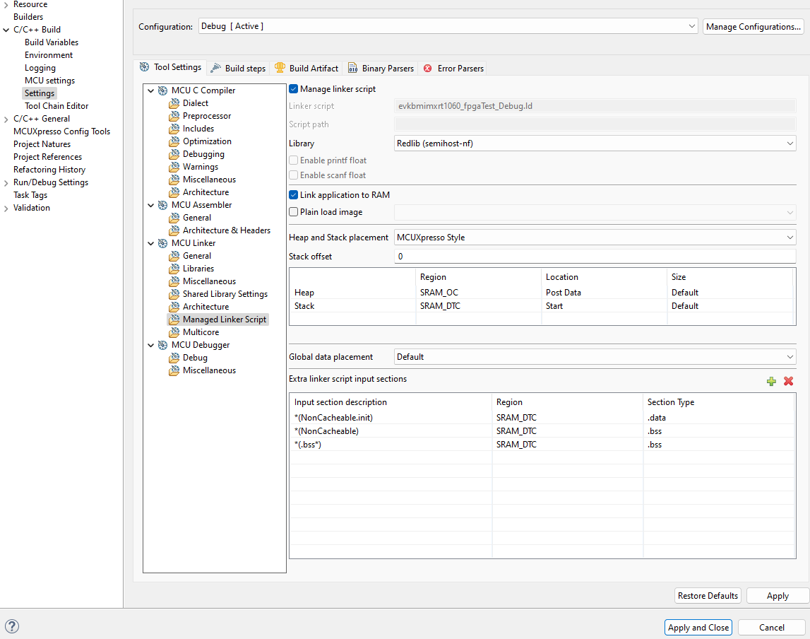 Solved: Re: Program fails when accessing DTCM - NXP Community