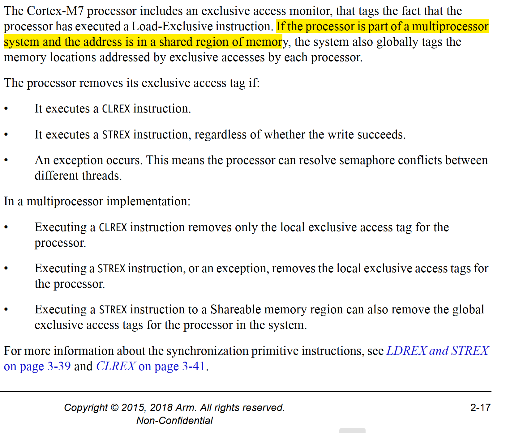 S32G274A: Global exclusive access tag using STREX/ LDREX - NXP Community