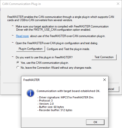 Configuration help for connecting NXP RD33771-48VEVM board to FreeMaster via CAN - NXP Community
