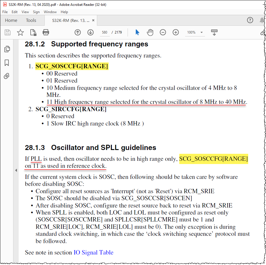 Solved: S32K144 SOSC frequency question - NXP Community