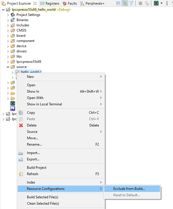 Different versions of library for different build configurations? - NXP Community