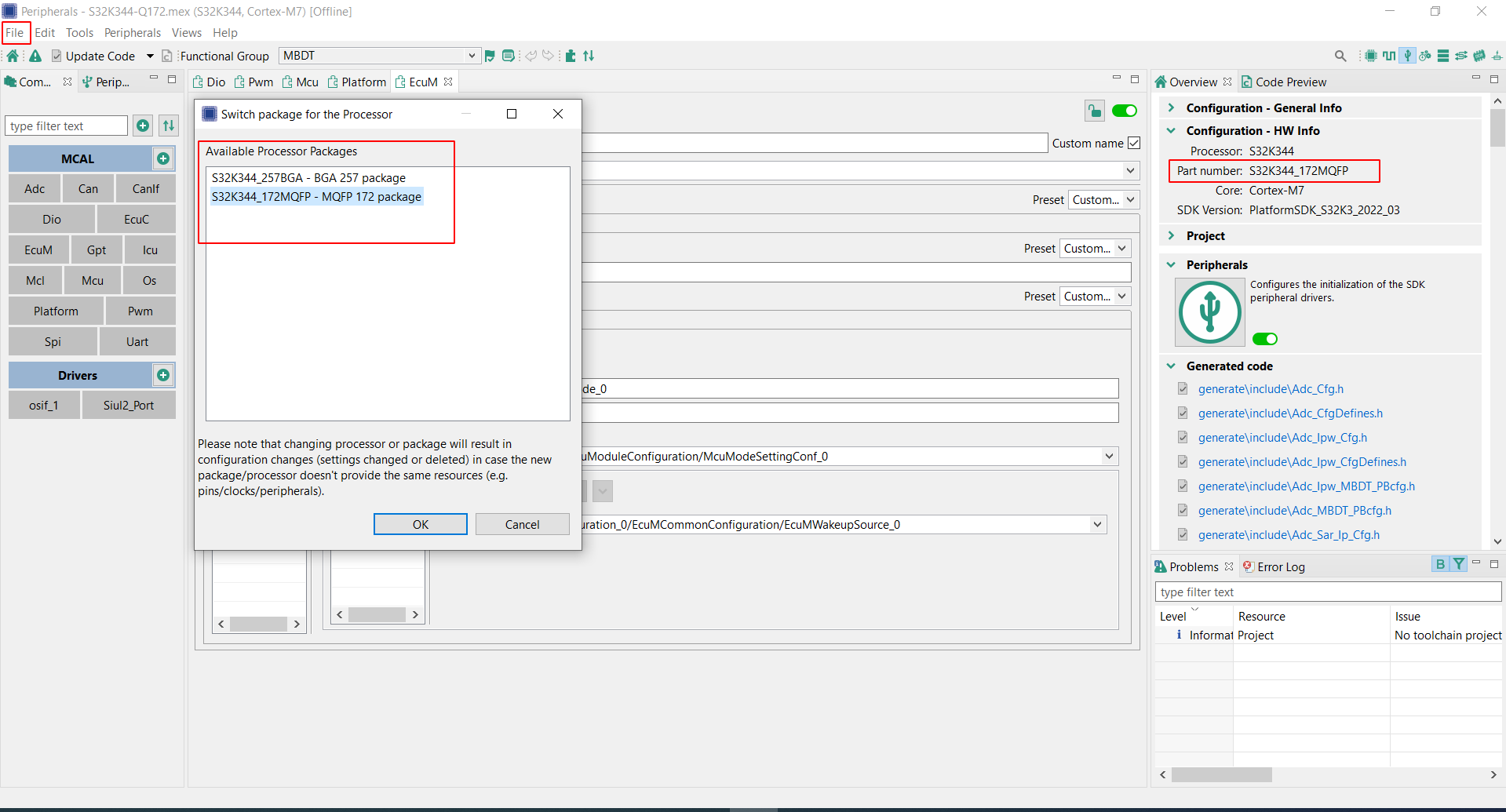 Solved: S32K3x4-Q172P_with_MBDT_Blink_Project - NXP Community