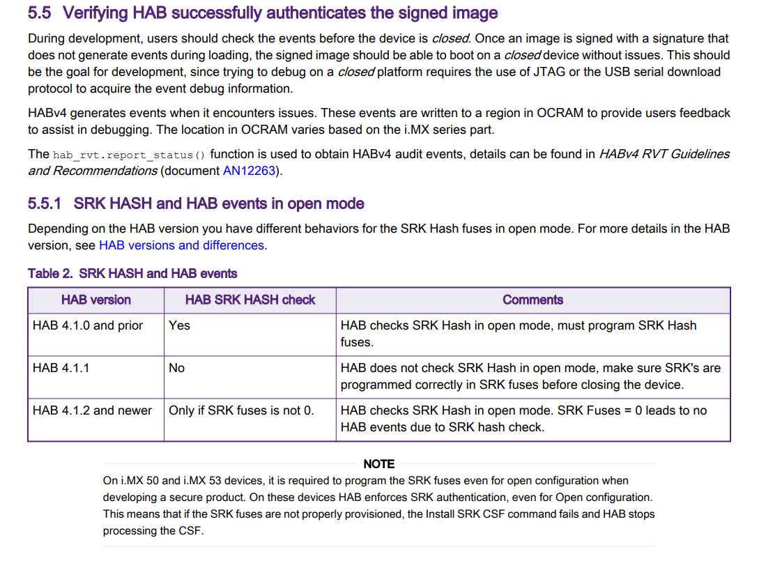 Solved: IMX8M - No HAB event while SRK_HASH is undefined - NXP Community