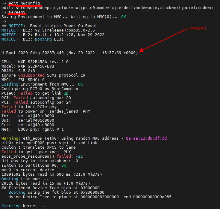 S32R45：Does PCIe1 work as Root Complex mode on the S32R45 EVB board ...