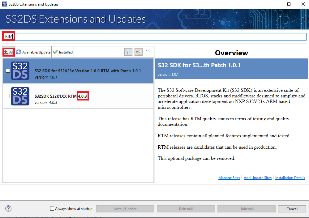 Install S32SDK S32K1XX RTM 4.0.2 - NXP Community