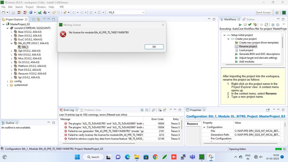 getting module warning - NXP Community
