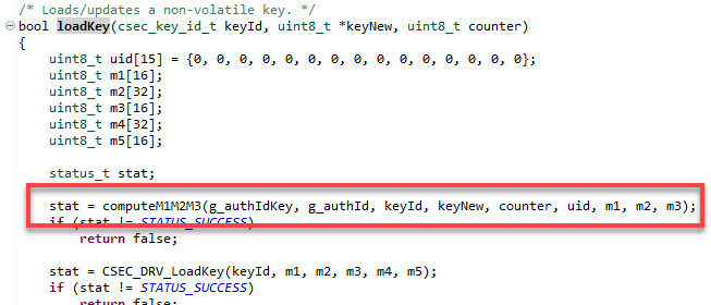 Solved: When using Csec module, the key failed to be loaded, please help to see what the problem ...