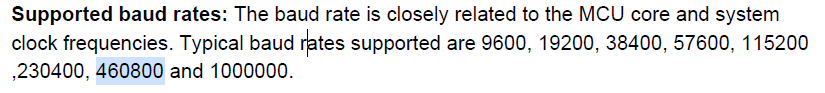 LPC55S16 USART erroneous at 921600 baud rate - NXP Community