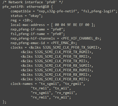How to receive Ethernet frames from HIF through FCI-API of PFE in Linux on A53 core - NXP Community