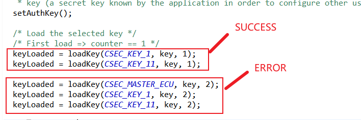 How to set attributes of CSEc key - NXP Community
