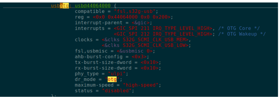 Solved: How to enable the S32G OTG function (Both Host Mode and Device Mode) - NXP Community