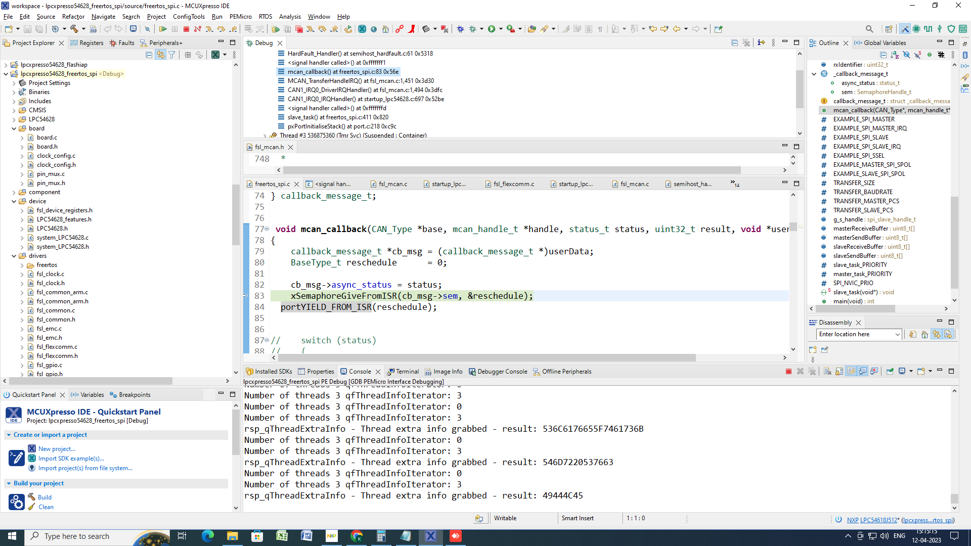 FREE RTOS CAN in lpc54618 - NXP Community